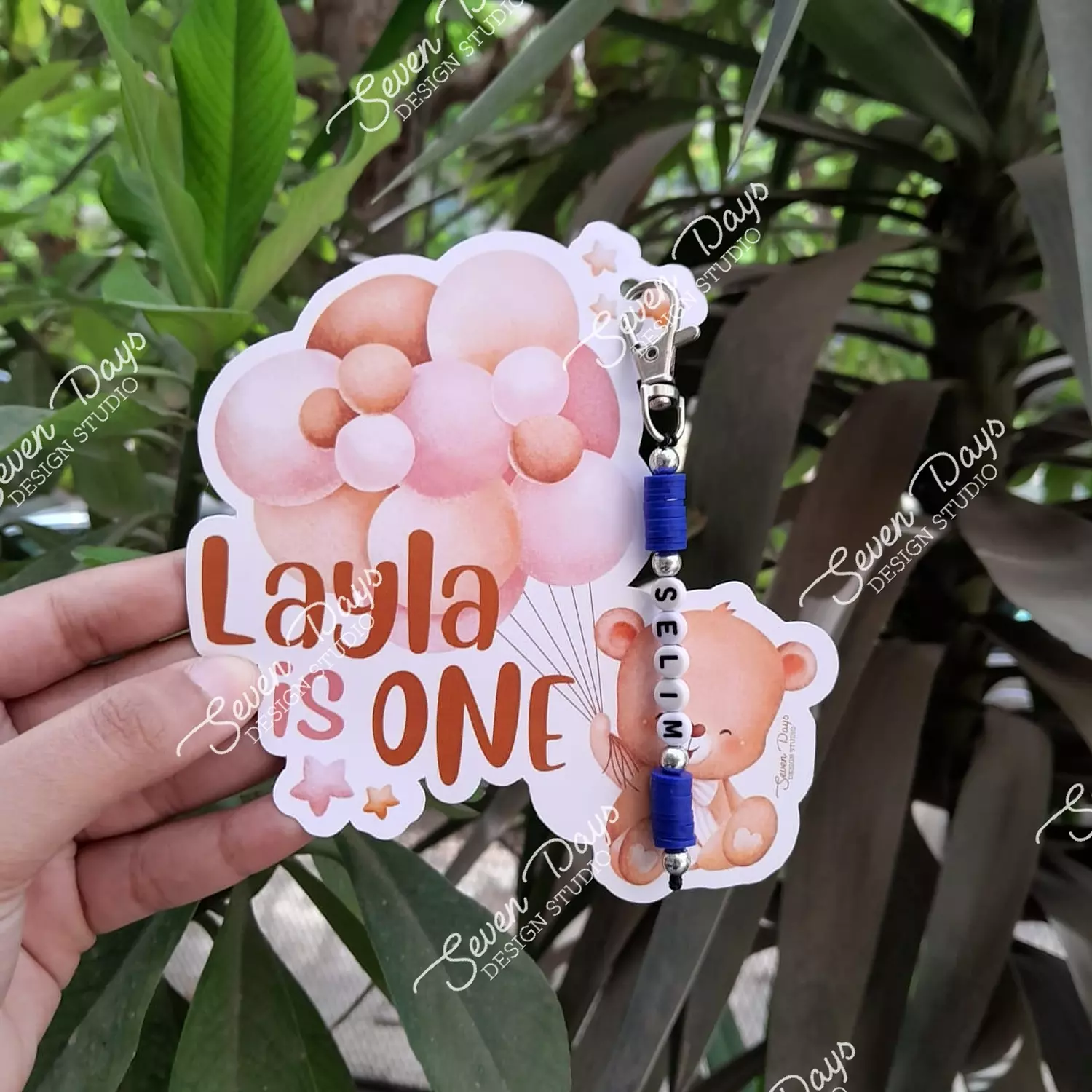 Bear Chain Card | Seven Days Design Studio