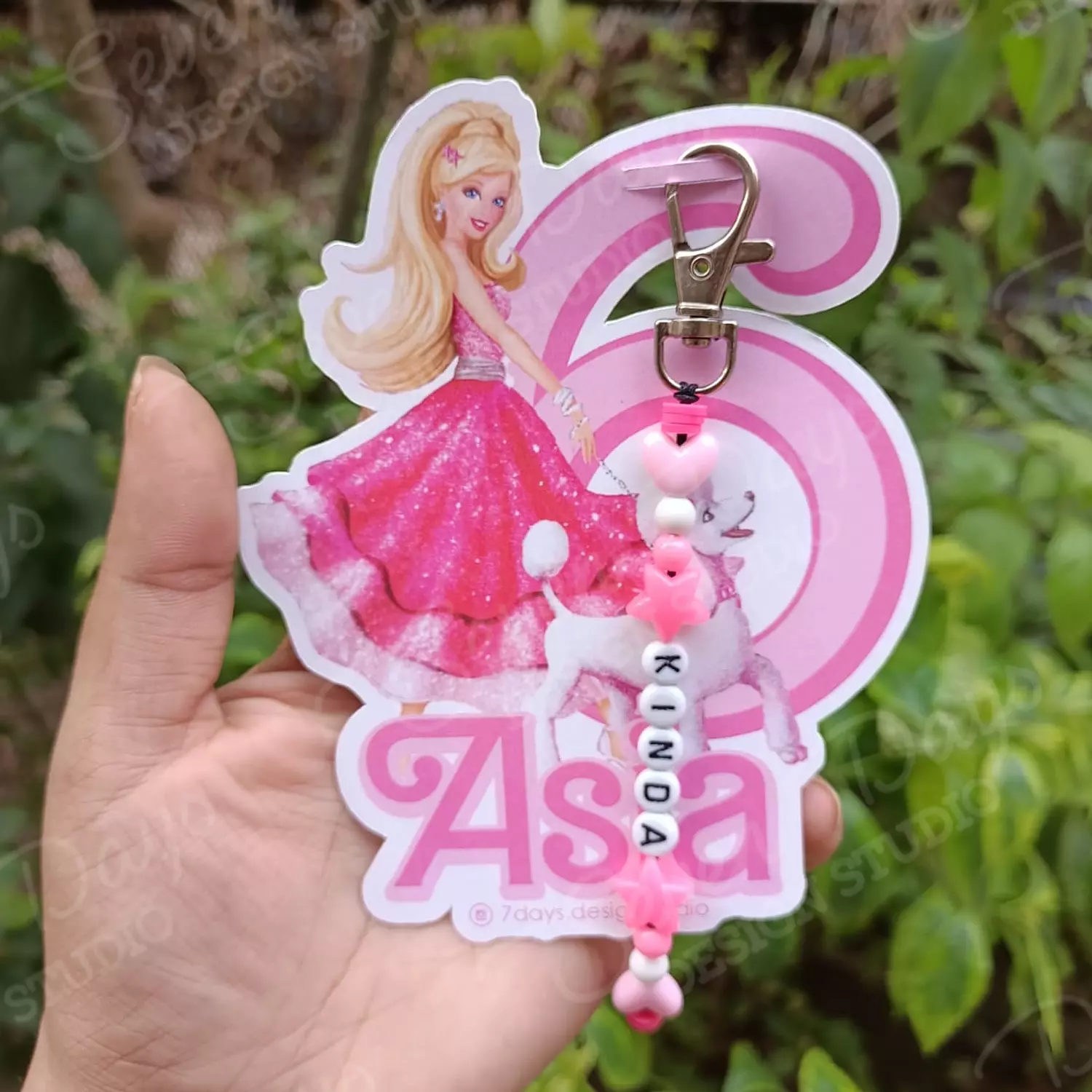 Barbie Chain Card | Seven Days Design Studio