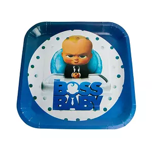 Boss Baby Square Paper Plates | Maison de Fete