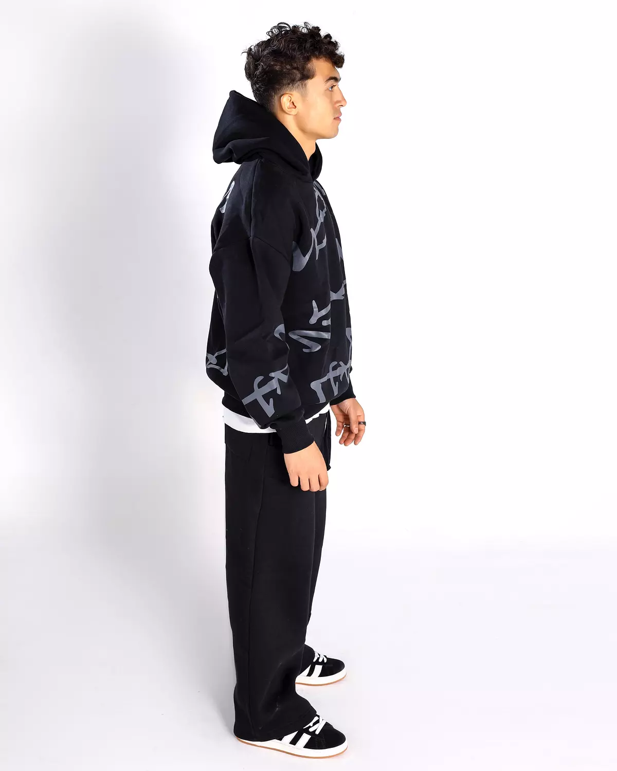 Midnight Drift Black Hoodie | Moonwalk clothing
