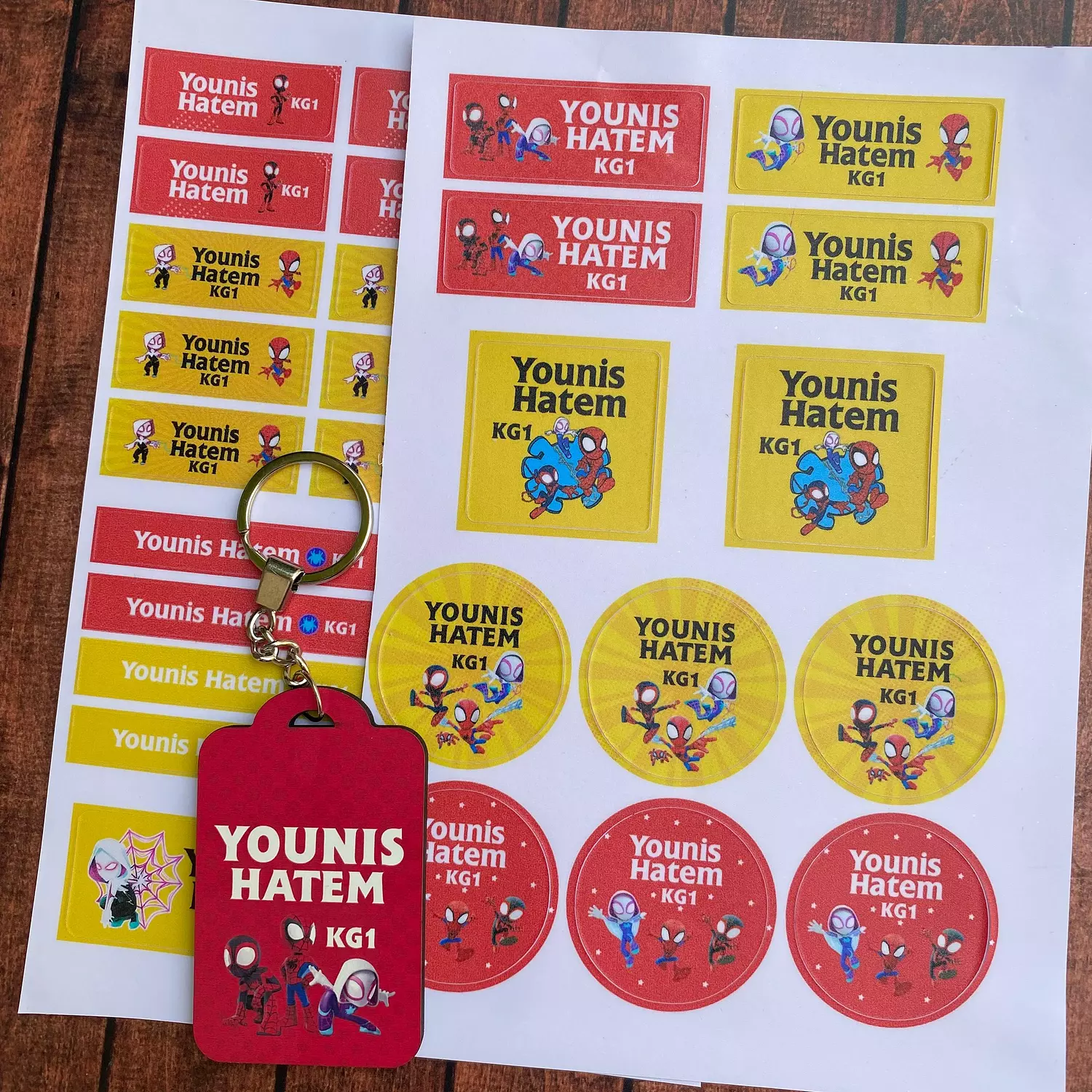 Spidey 2 School Labels | Seven Days Design Studio