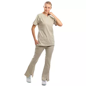 Beige Flexi Scrub | Ivory Medical Wear