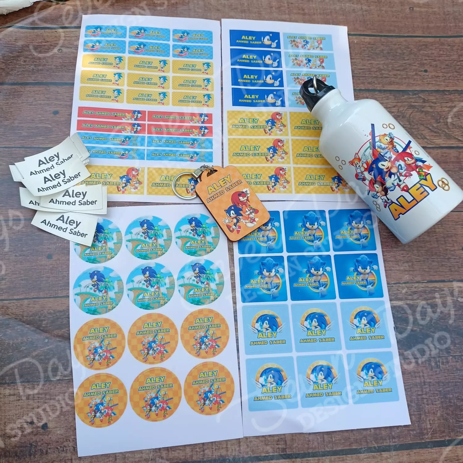 Sonic School Labels | Seven Days Design Studio