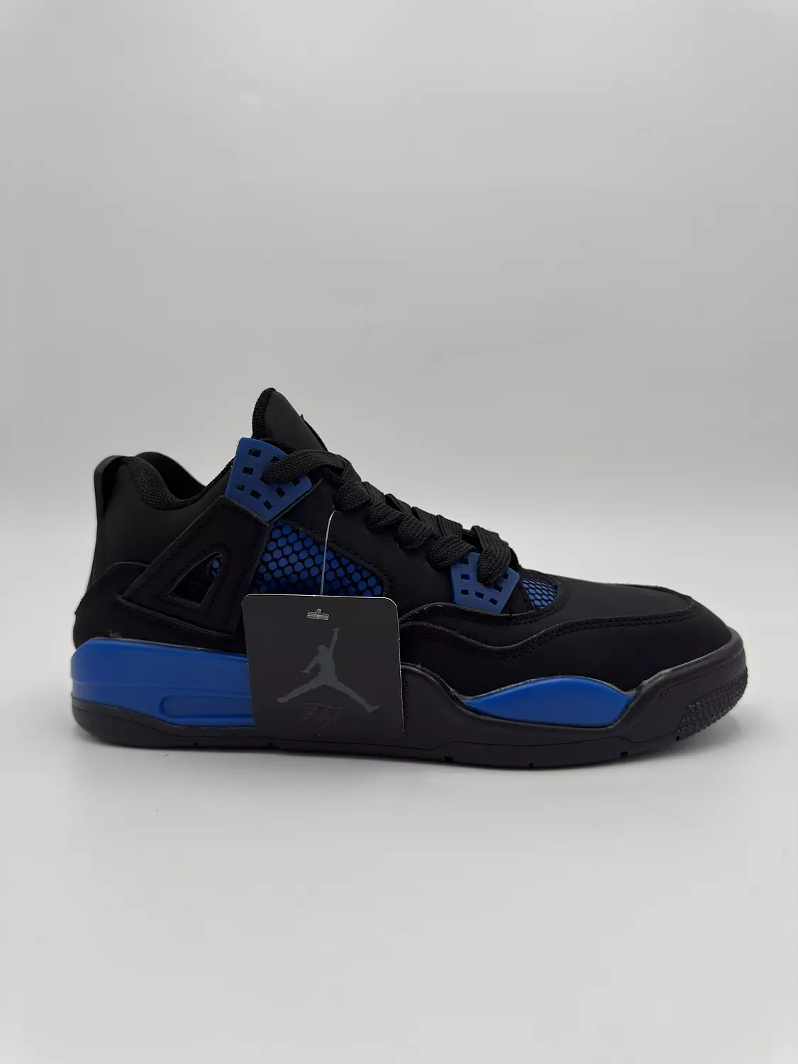 Nike Air Jordan 4 Retro "Black & Blue Thunder" | BOW