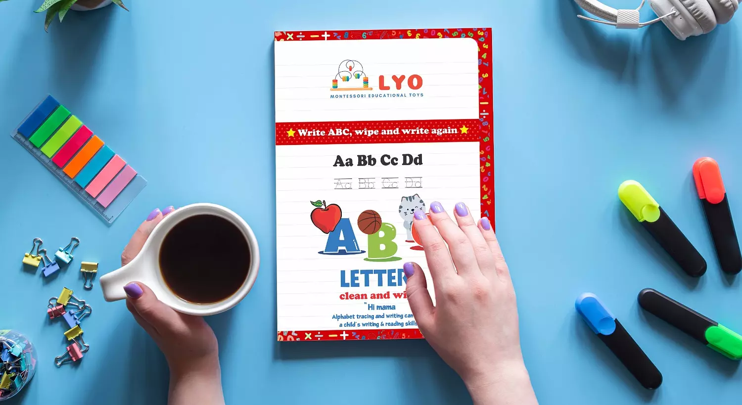Tracing book ( English Letters ) | Lyo Montessori