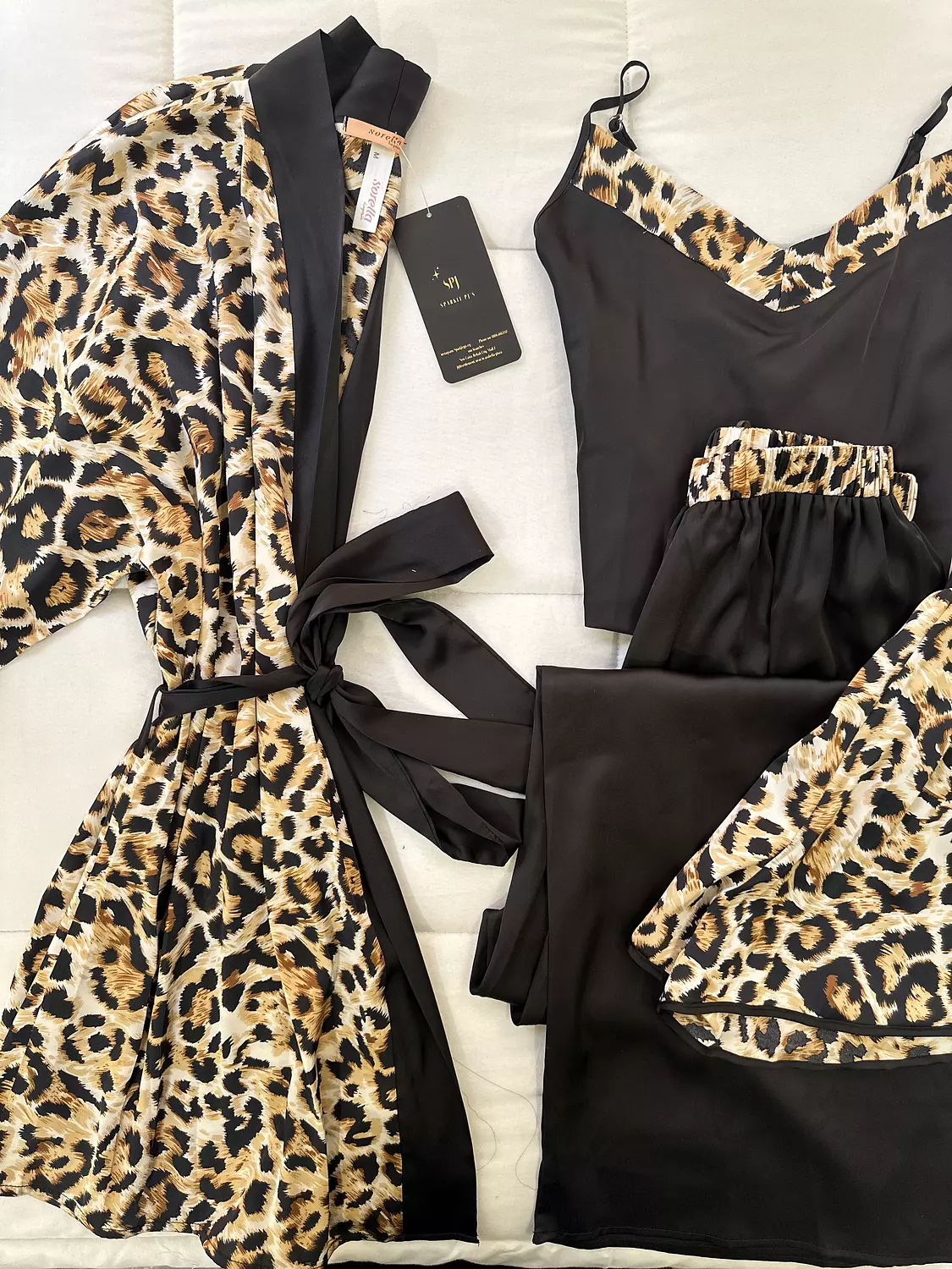 Wild Elegance Lingerie 4 pieces | Sparkle Pj's