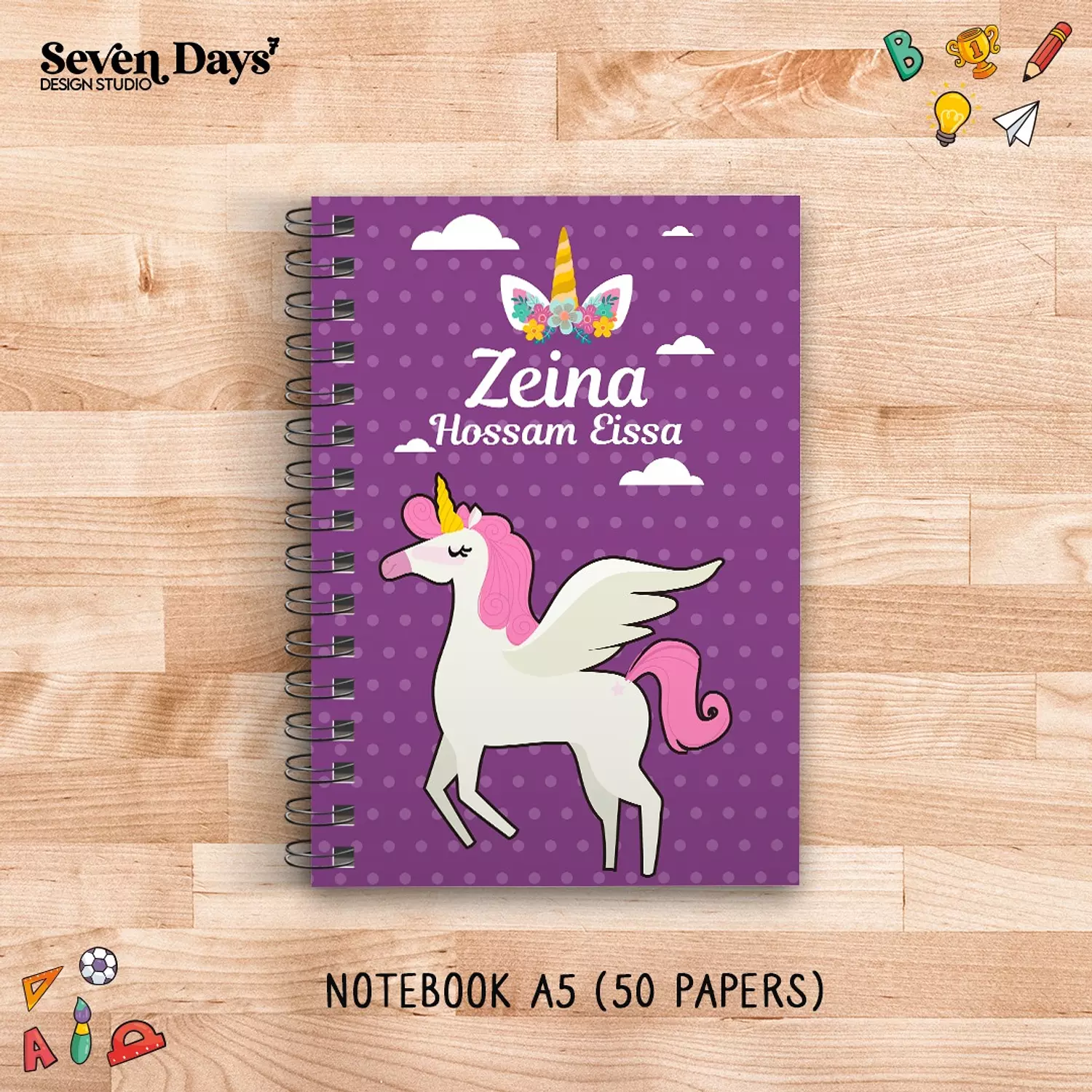 Unicorn School Labels | Seven Days Design Studio