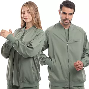 Olive Green Sporty Lab Coat | Ivory Medical Wear