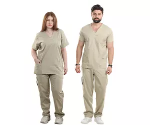 Beige New Dynamic Scrub | Ivory Medical Wear