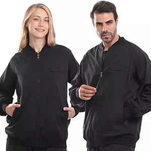 Black Sporty Lab Coat | Ivory Medical Wear