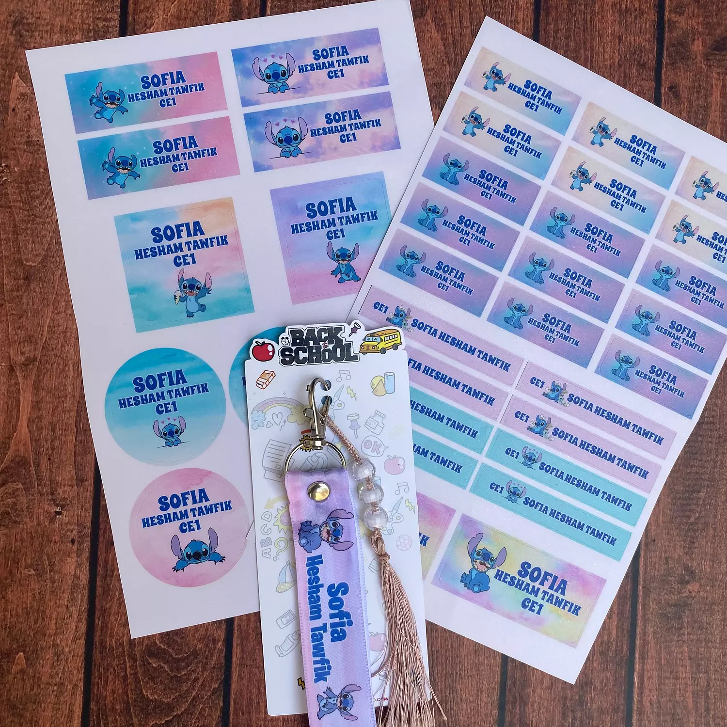 Stitch 3 School Labels | Seven Days Design Studio