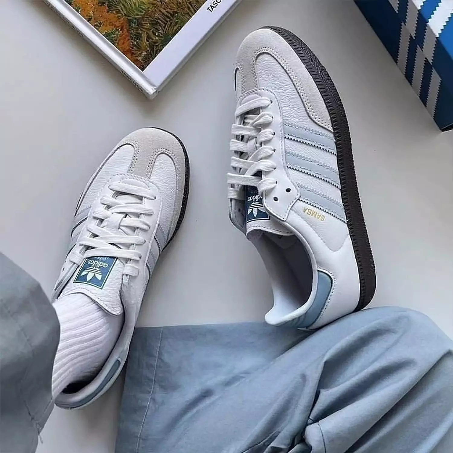 Adidas Samba OG White Sky Blue | Space Store