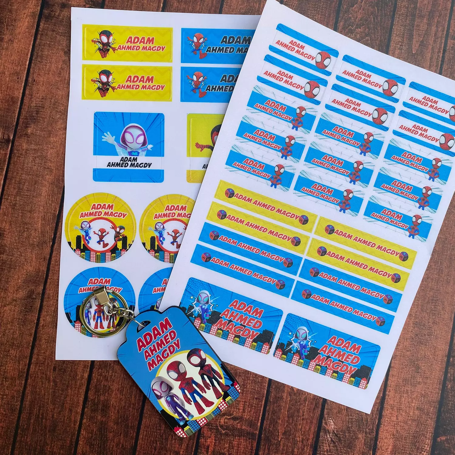 Spidey School Labels | Seven Days Design Studio