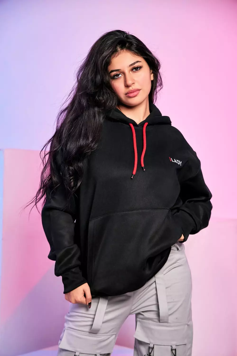 iLADY Black Hoodie | I lady egypt