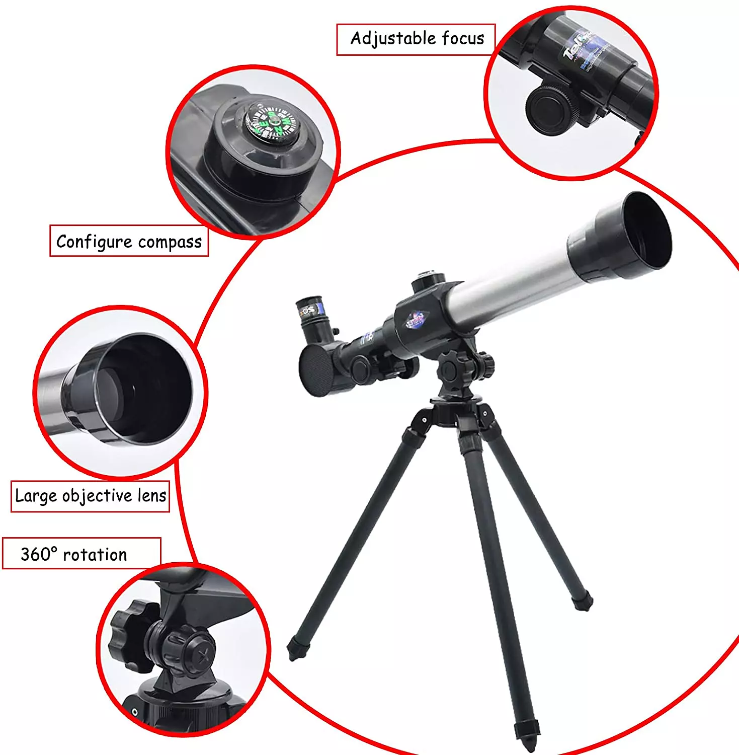Telescope Astronomical Scientific Exploration Toys | Peekaboo shop