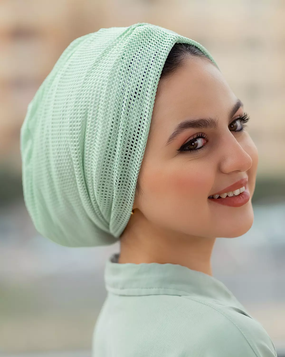 Basic mesh Turban | Dame