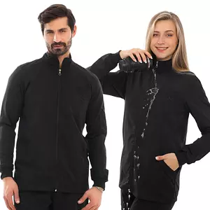 Black New Dynamic Lab Coat | Ivory Medical Wear