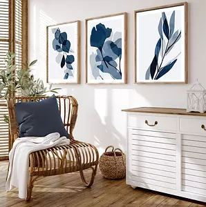 Set of 3 Wooden Frames Front Glass P.G874 | Picky Gallery