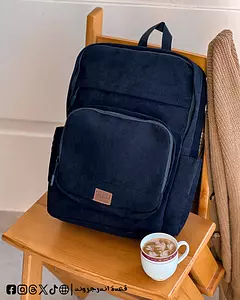 Black Corduroy Backpack 🎒 | a3dt underground