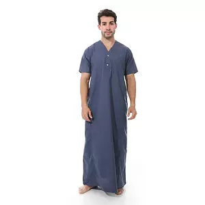 Men's Galabeya Short Sleeves - 2260 - Dark Blue | ShortoEg