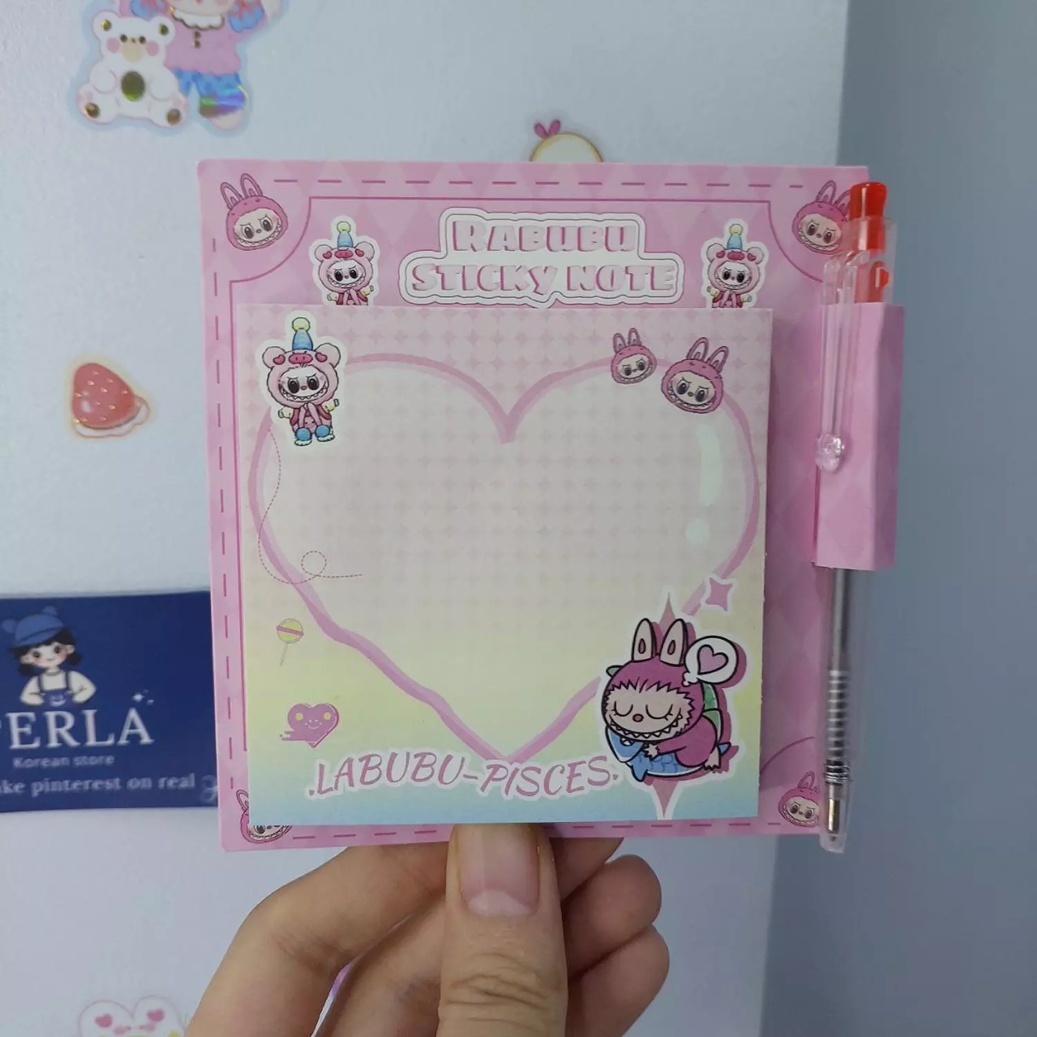 Labubu Sticky Note | Perla Korean Store