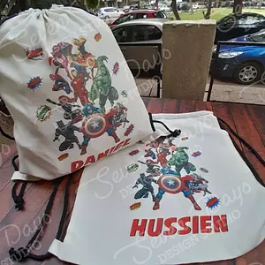 Marvel 2 Drawstring Bag | Seven Days Design Studio