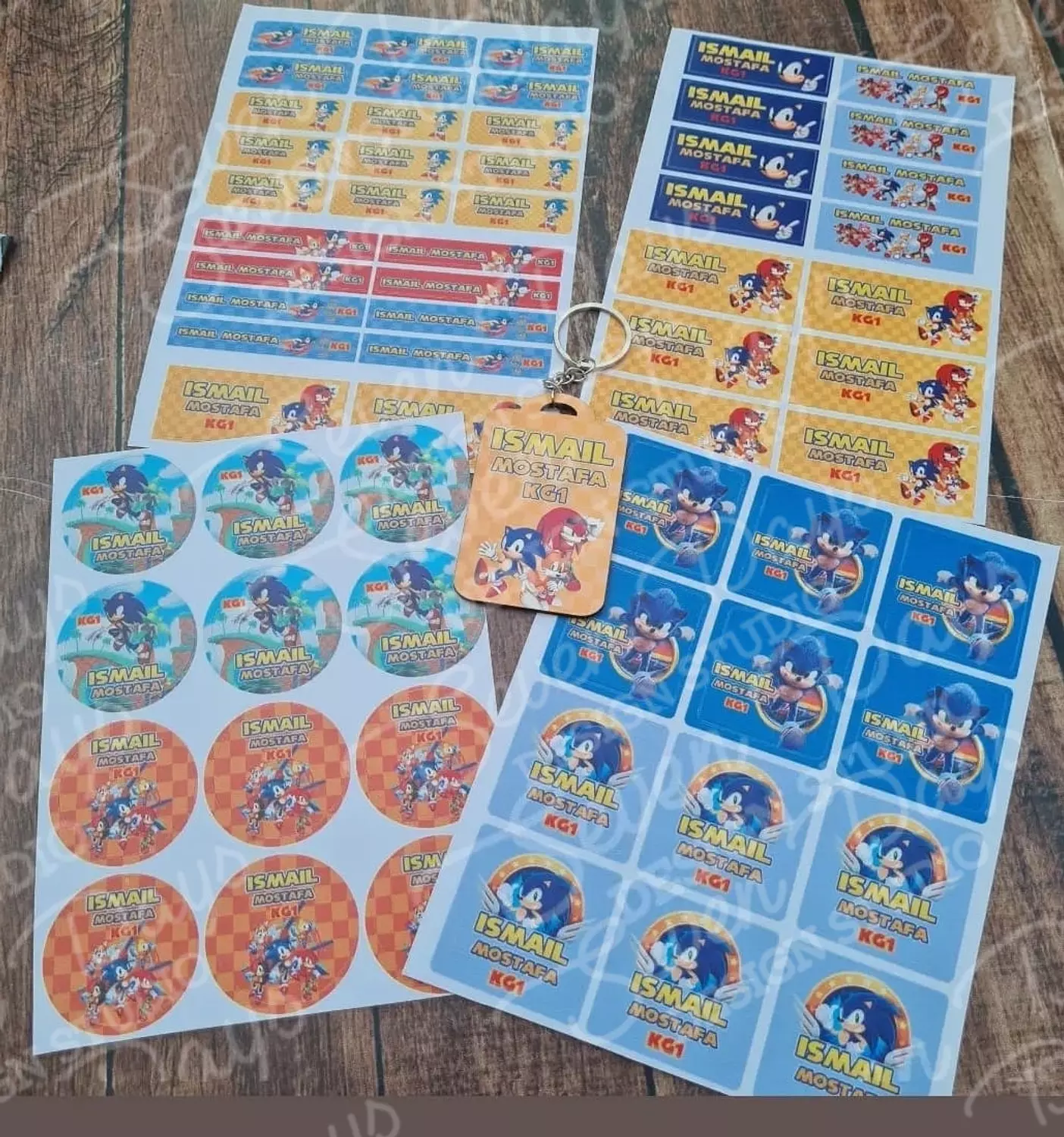 Sonic School Labels | Seven Days Design Studio