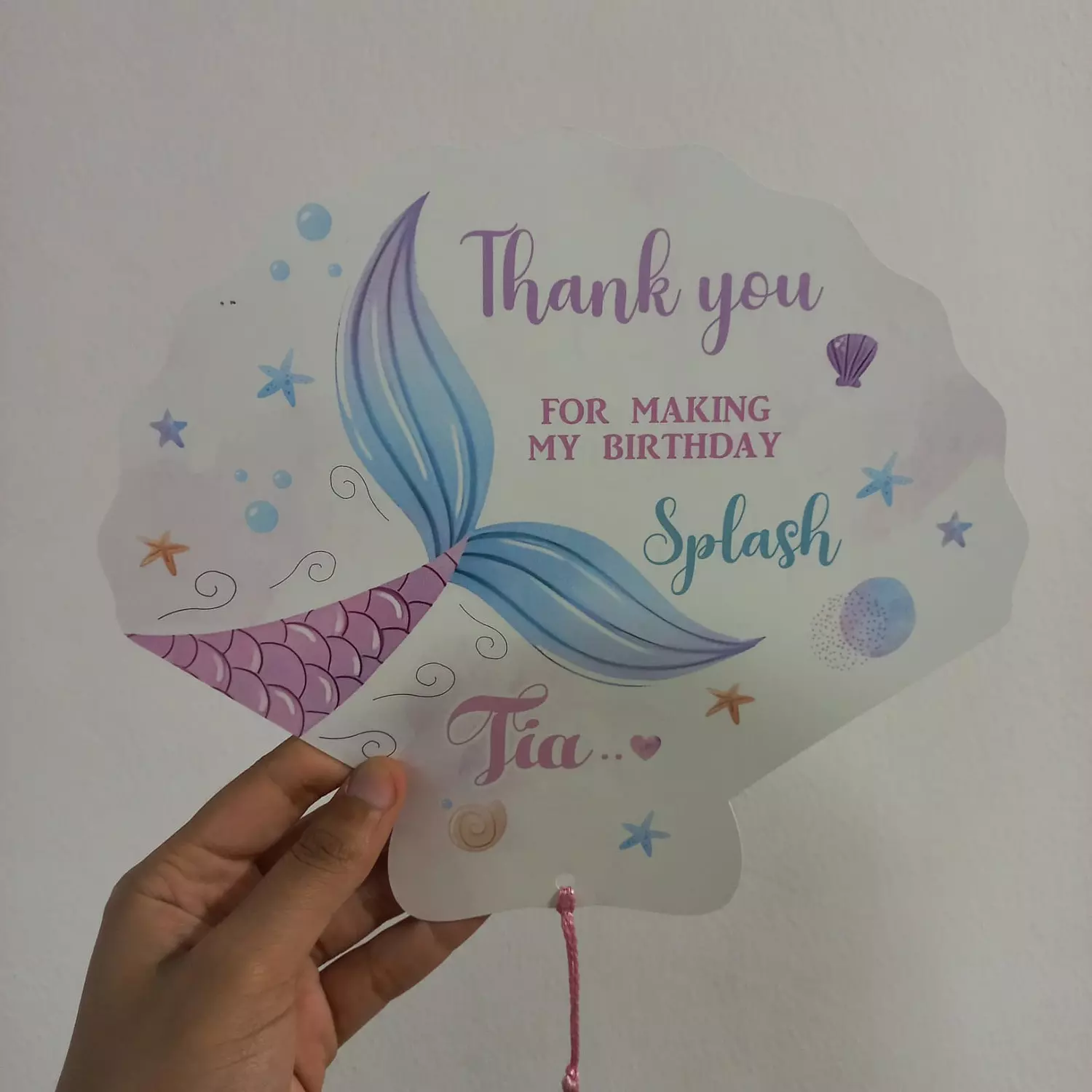 Mermaid Paper Fan | Seven Days Design Studio