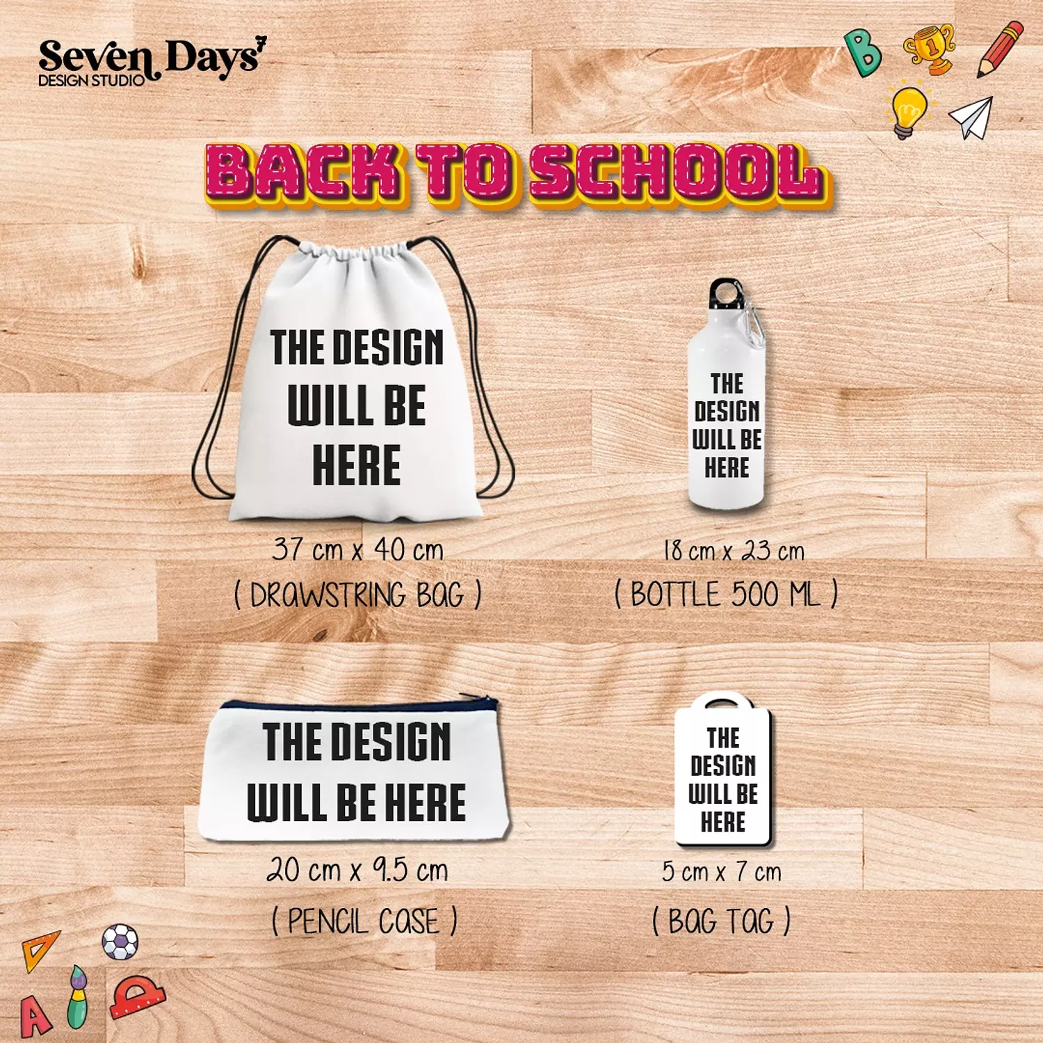 Monsters Inc School Labels | Seven Days Design Studio