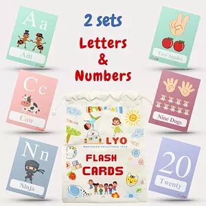 LYO Flash Cards (Letters-Numbers) | Lyo Montessori