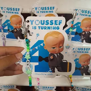 Boss Baby Chain Card | Seven Days Design Studio