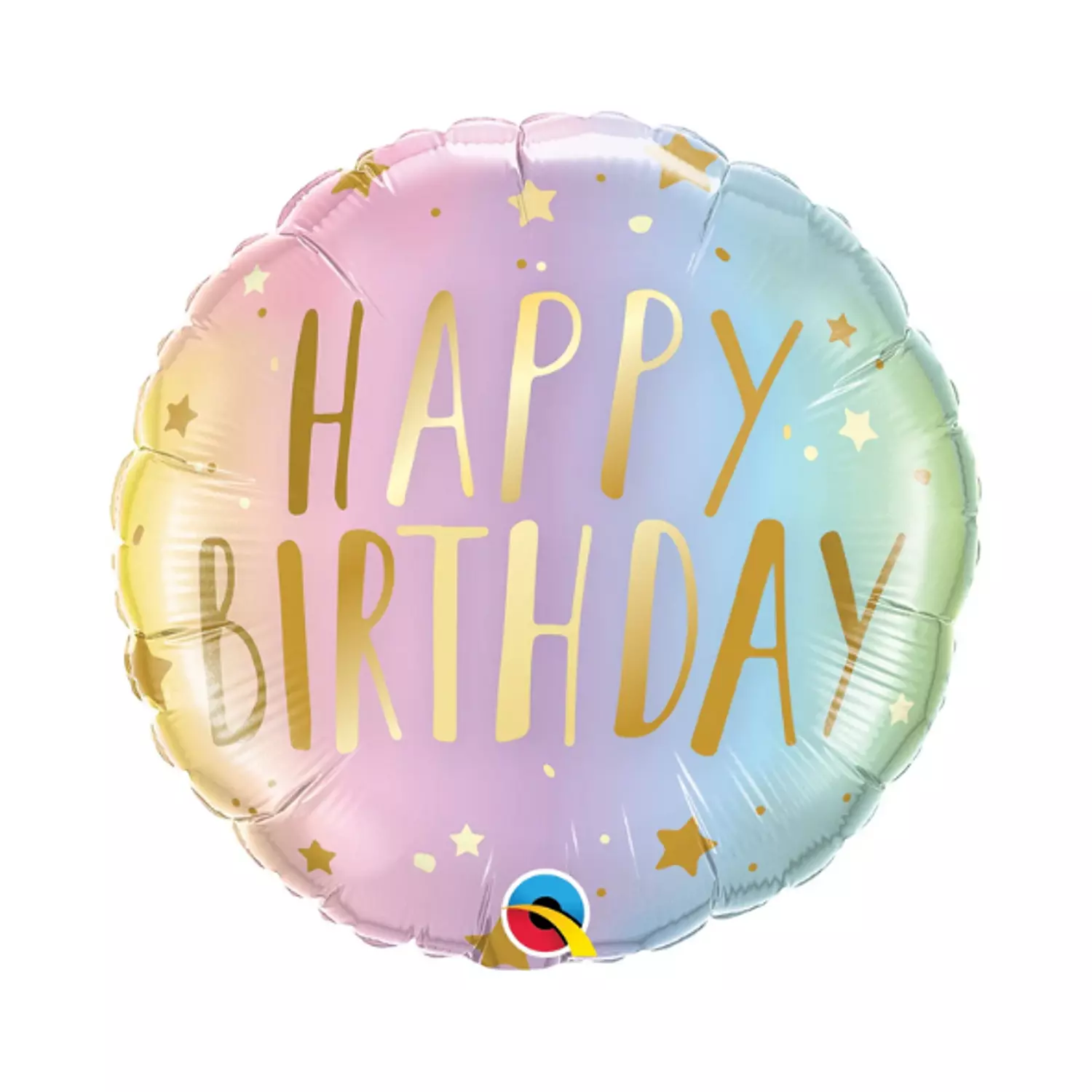 Pastel Happy Birthday Round Balloon | Maison de Fete