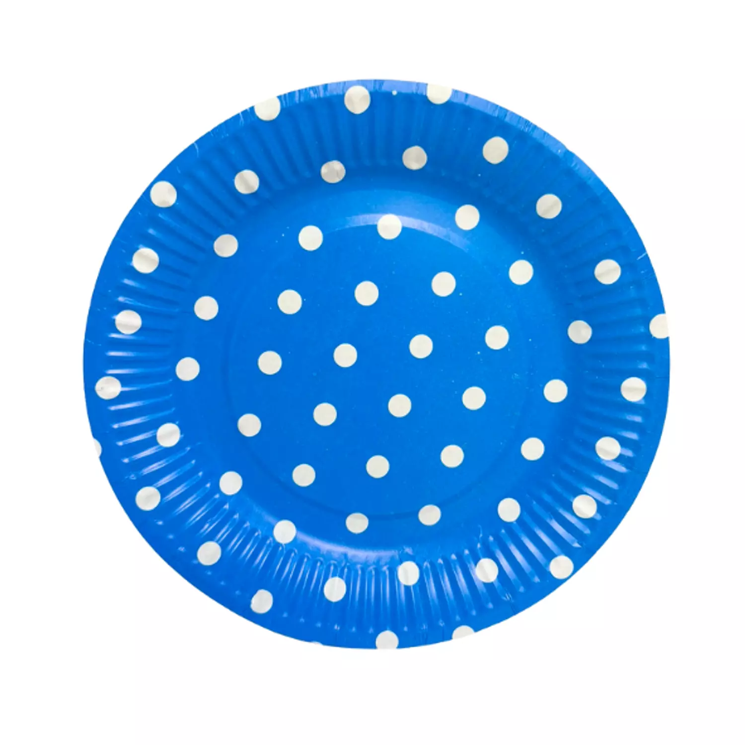 Blue White Dots Paper Plates | Maison de Fete