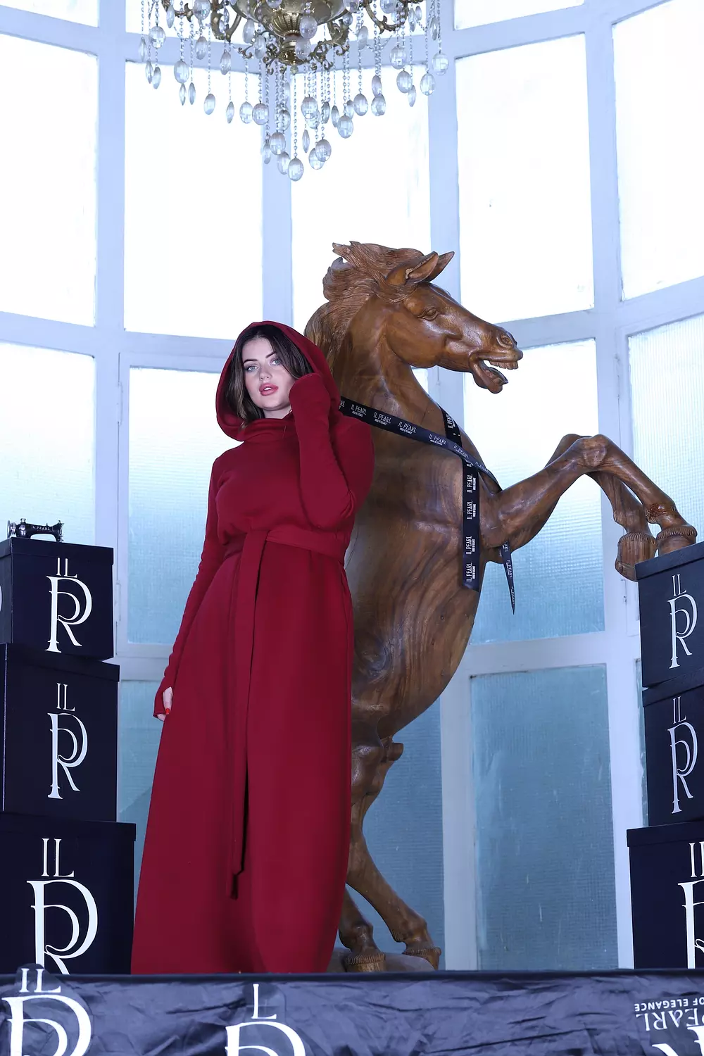 Burgundy Capecho dress | il.Pearl