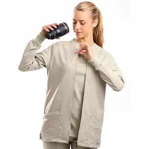 Beige Flexi Lab Coat | Ivory Medical Wear