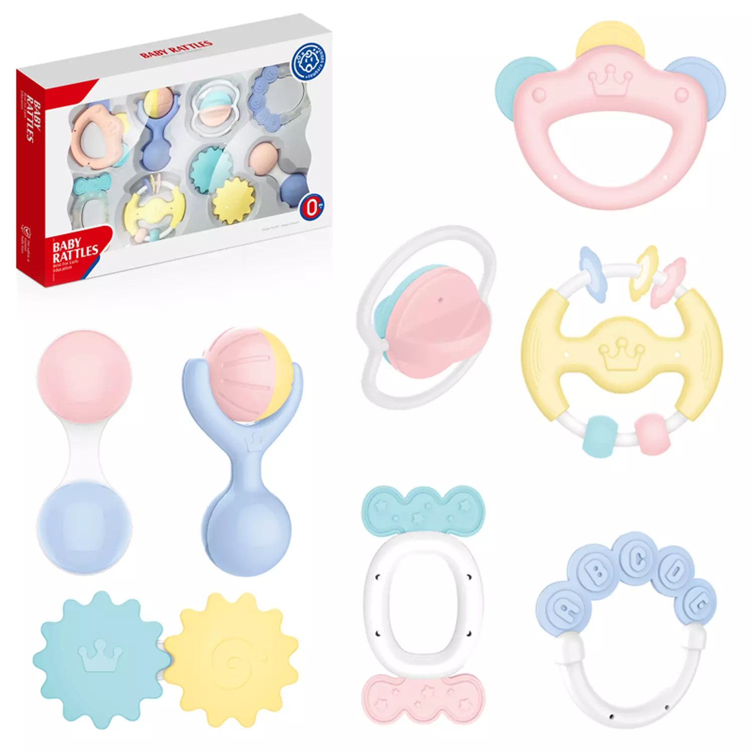 Baby Rattle & Teether Gift Set | Peekaboo shop